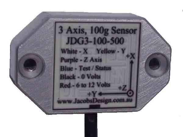 Jacobs Design - 3 Axis, 100g Accelerometer